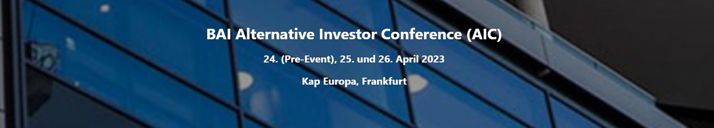 BAI Alternative Investor Conference 2023 – EBG-IS